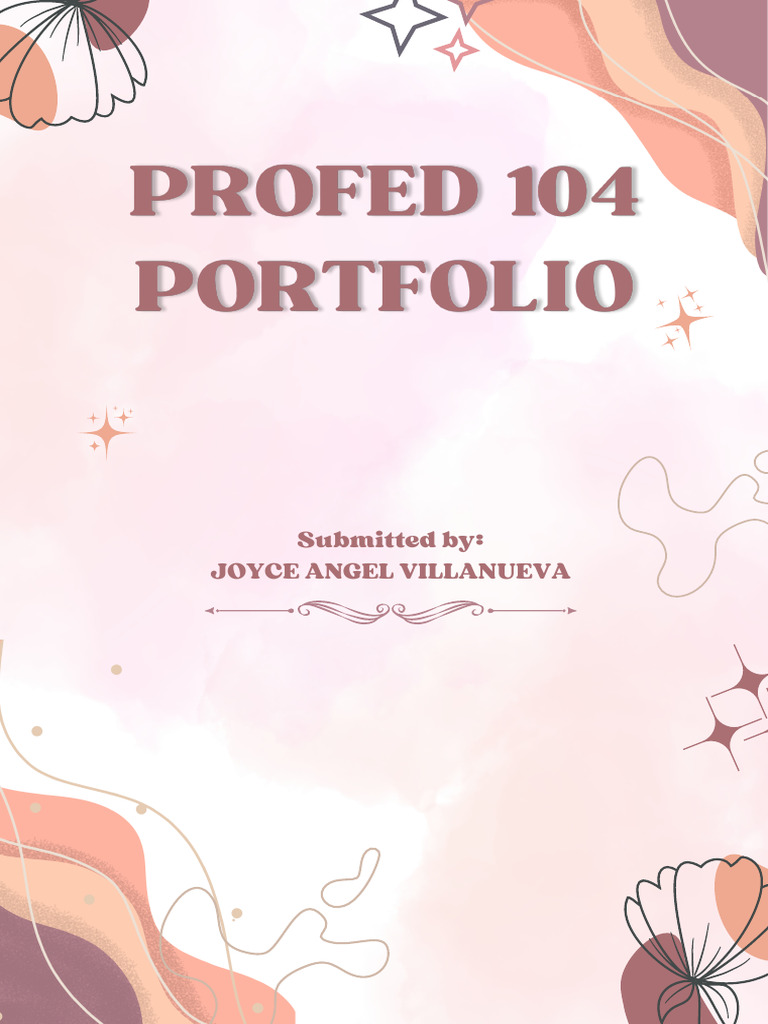 Purple and Pink Aesthetic Portfolio Cover A4 Document - 20250523 ...