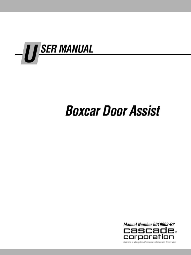 6019803R2 - Boxcar Door Assist - Clamp CASCADE | PDF | Electrical Connector | Truck