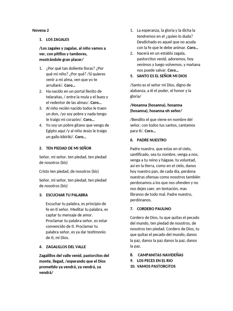 Novena 2 | PDF | orador del Señor | Pecado