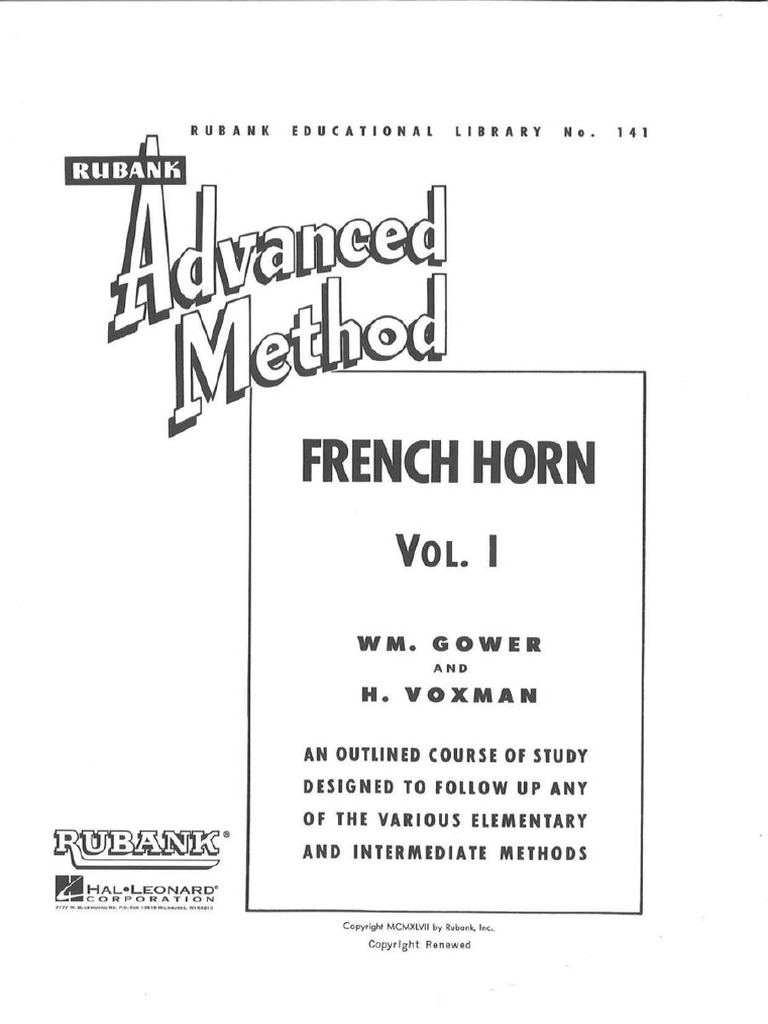 Advance Method French Horn | PDF