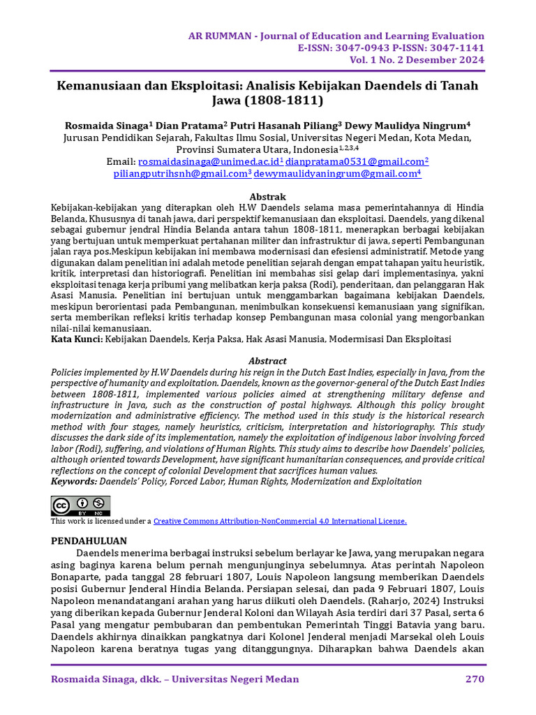 Kemanusiaan Dan Eksploitasi Analisis Kebijakan Dae | PDF