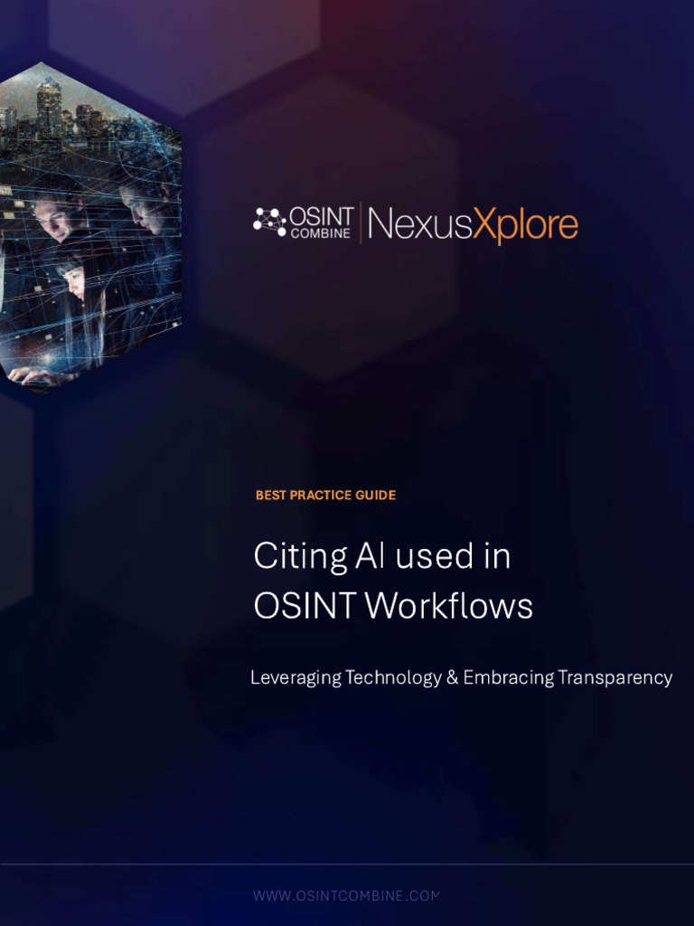 Citing AI Used in OSINT Workflows How To Guide | PDF
