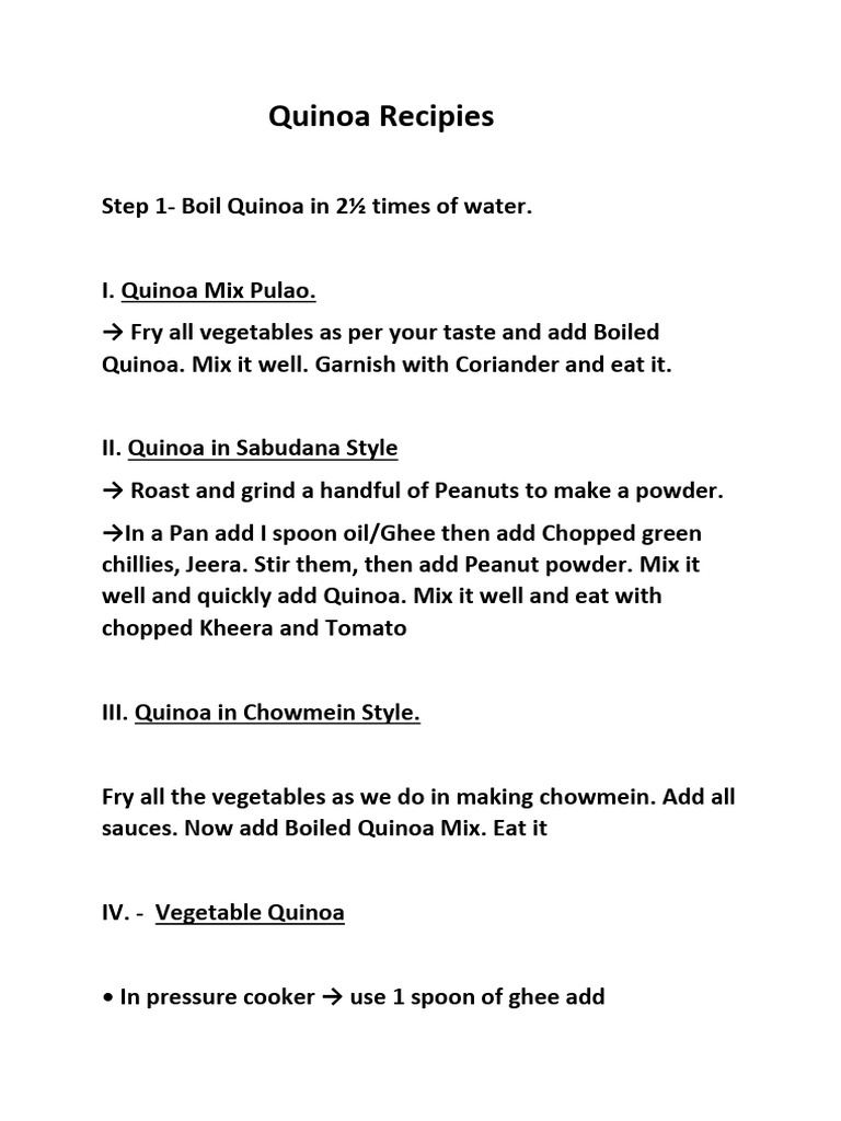 Quinoa 1 | PDF