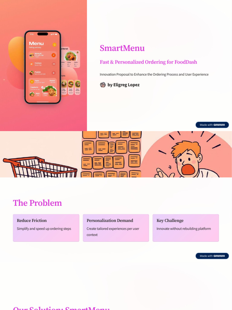SmartMenu Fast and Personalized Ordering For FoodDash | PDF ...