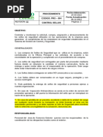 Procedimiento Control de Sellos VVTT | PDF