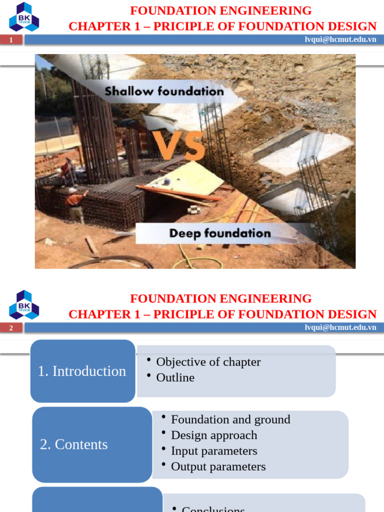 C1. Principle of Foundation Design | PDF