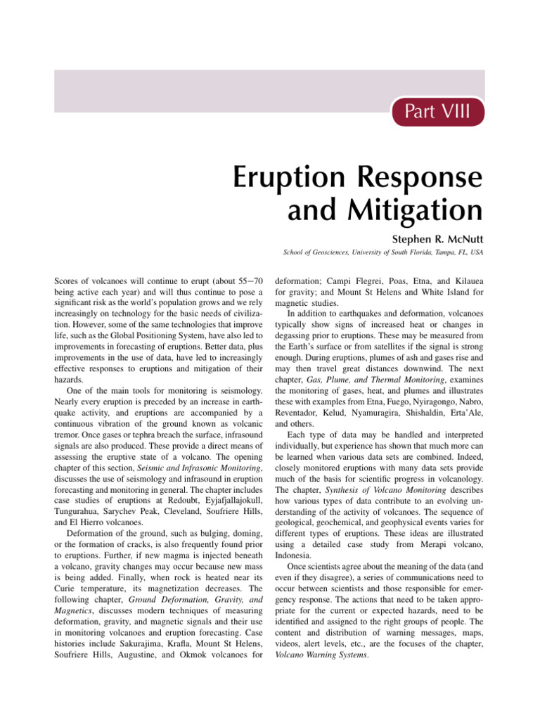Part VIII Eruption Response and Mitigation - 2015 - The Encyclopedia of ...