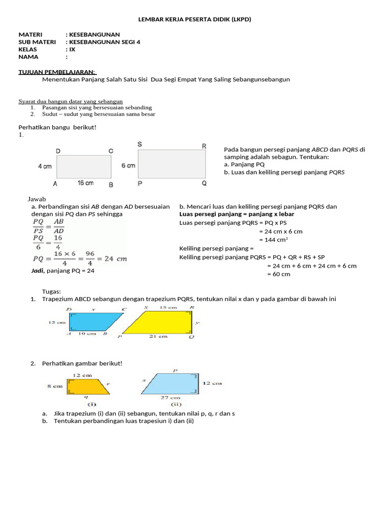 LKPD LIBUR RAMADHAN | PDF