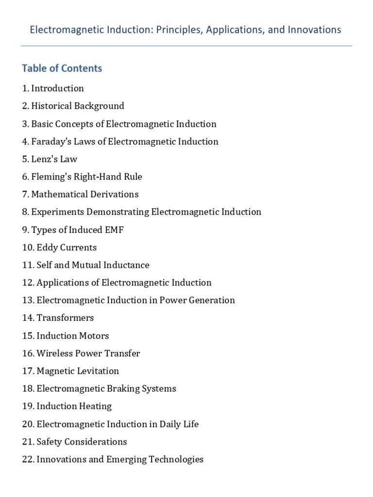 Electromagnetic Induction Compiled Project-1 | PDF | Electromagnetic Induction | Inductor