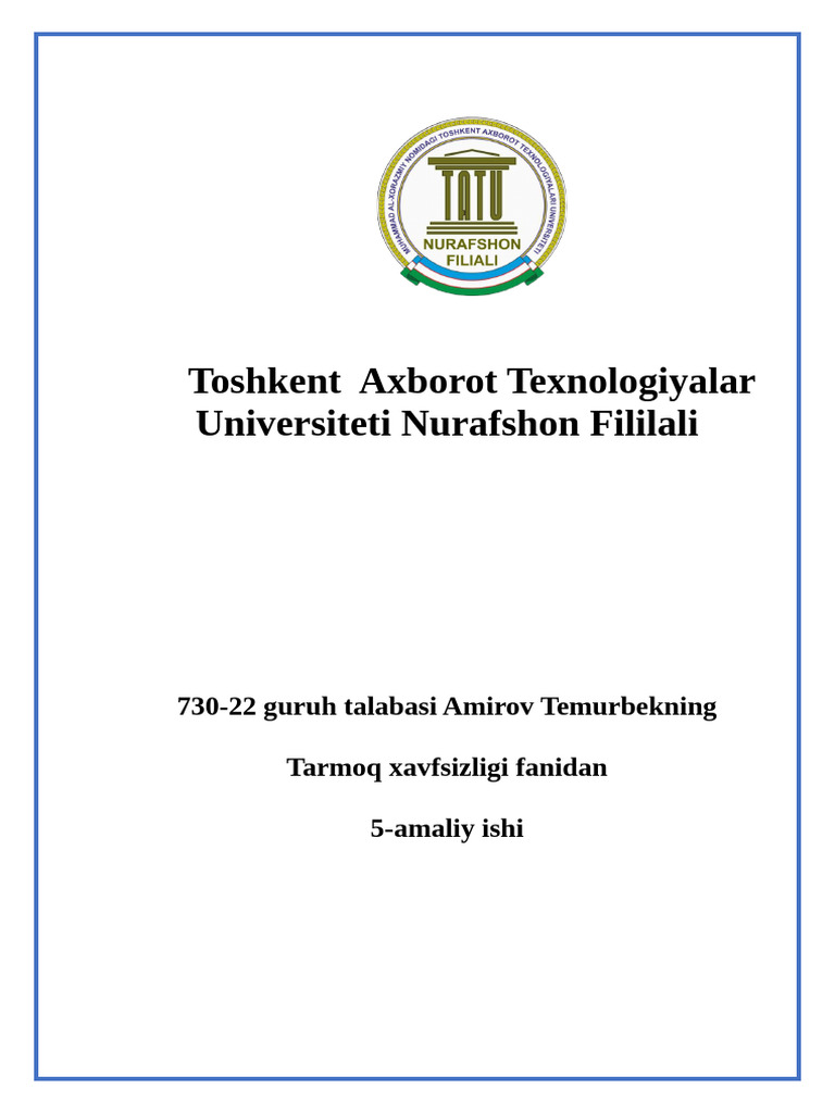 Temurbek | PDF