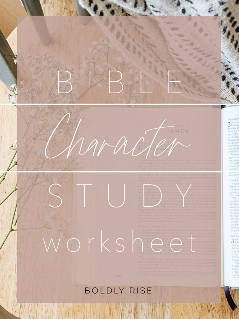 Bible Character Study Worksheet Guide | PDF