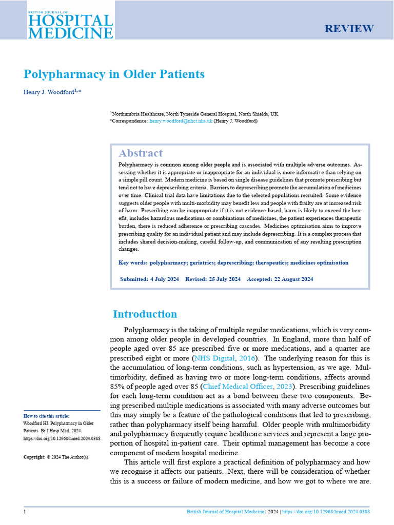 2024-polypharmacy-in-older-patients | PDF | Medical Specialties ...