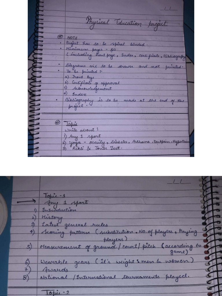 Physical Education Project | PDF