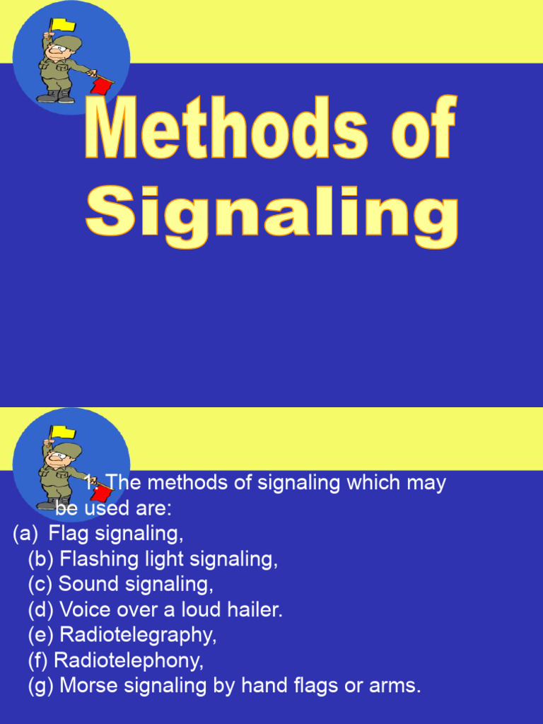 Methods of Signaling | PDF