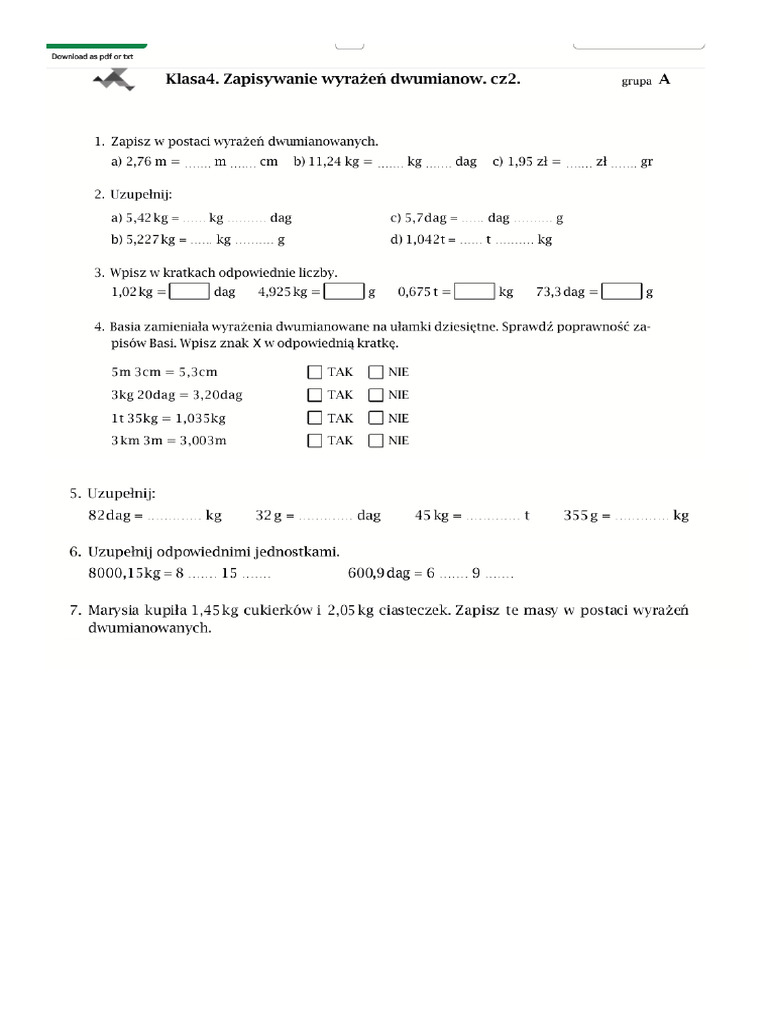 Matma Dwumianowane | PDF