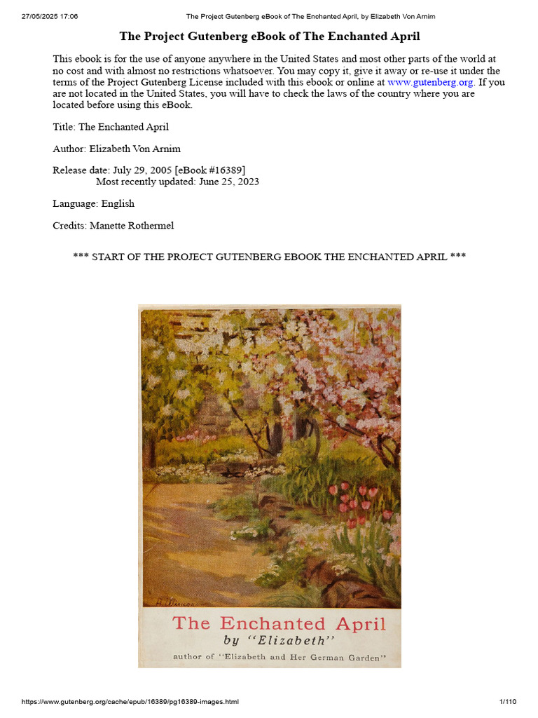 The Enchanted April eBook by Von Arnim | PDF