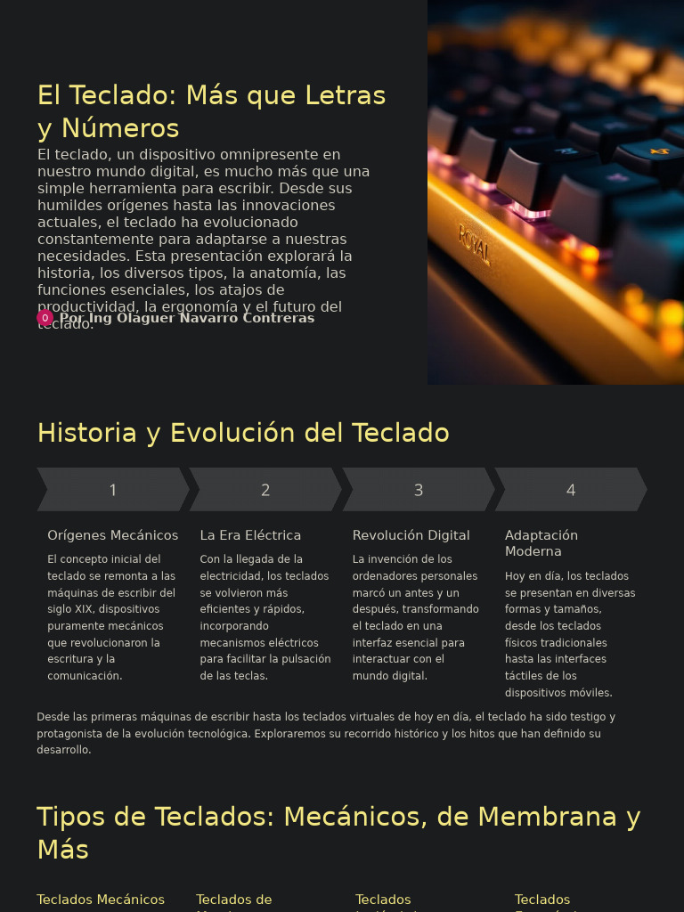 El Teclado Mas Que Letras y Numeros | PDF | Teclado | Pantalla táctil