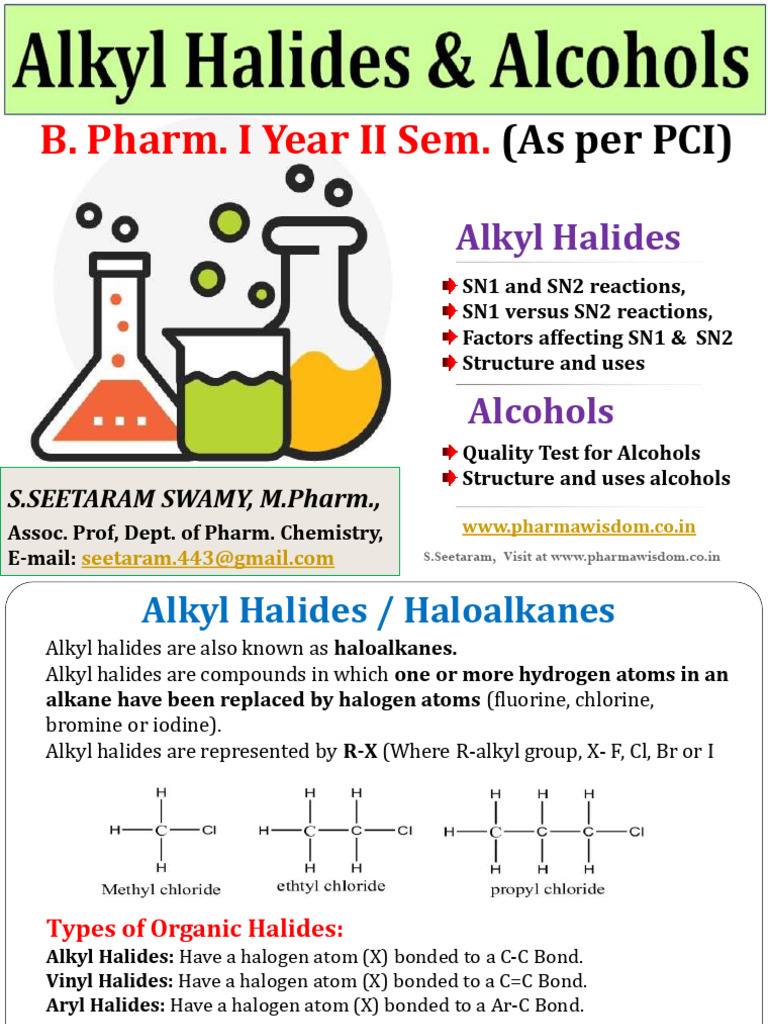 Alkyl Halides and Alcohols | PDF | Glycerol | Ethanol
