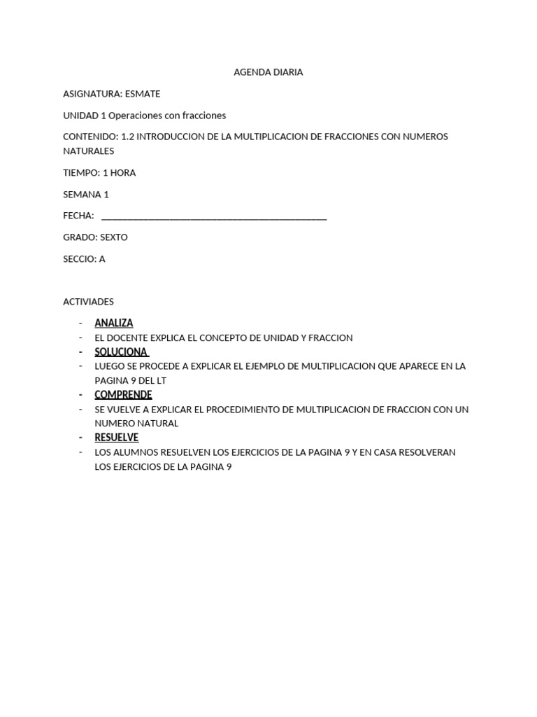 Agendas de Mate Sexto 2024 | PDF | Matemáticas | Matemática Elemental