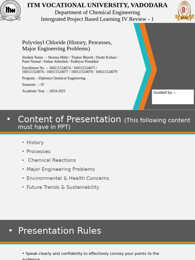 PVC Presentation Final 01 | PDF | Polyvinyl Chloride | Building Materials