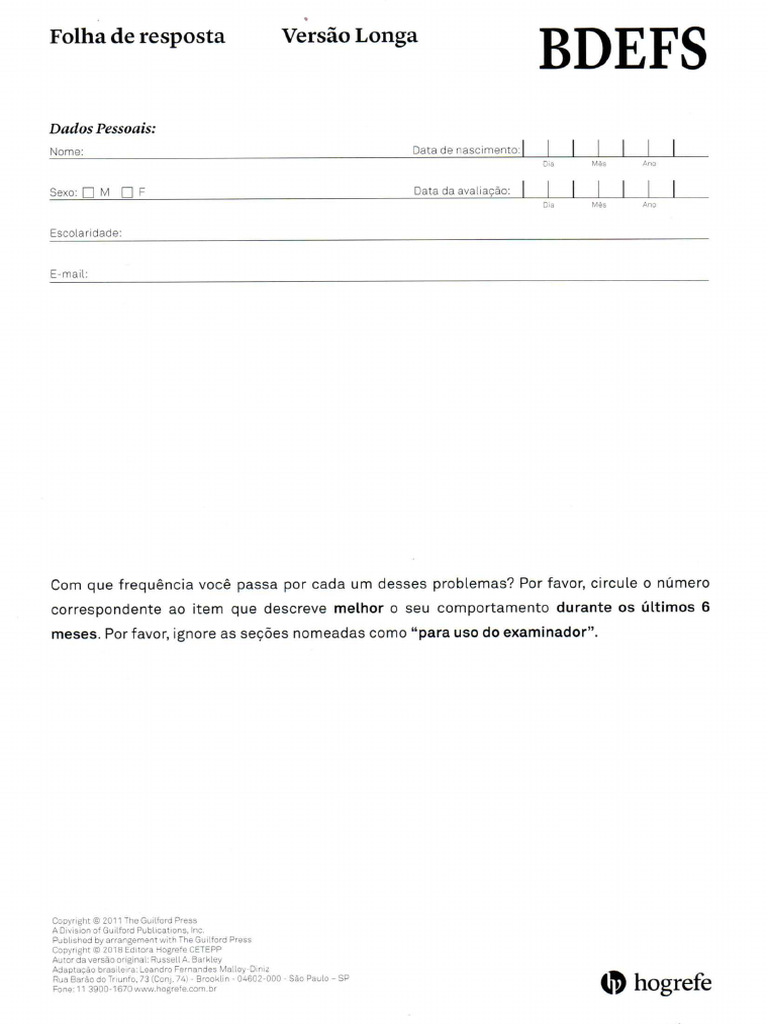 BDEFS Versão Longa | PDF