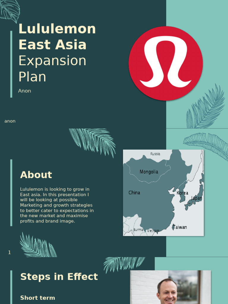 CEBCC - Lululemon Expansion Plan | PDF | Marketing | Brand