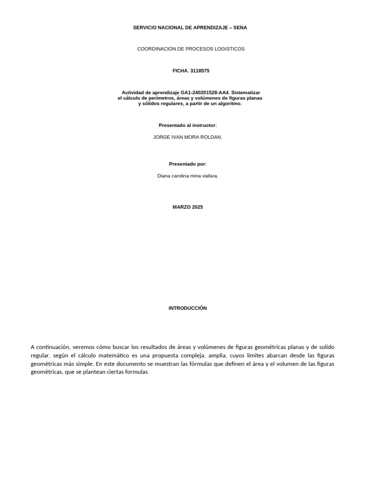 Evidencia Aa4 | PDF | Volumen | Triángulo