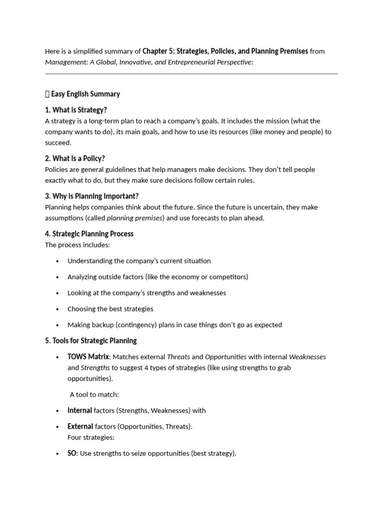 Here Is A Simplified Summary of Chapter 5 | PDF | Forecasting | Business