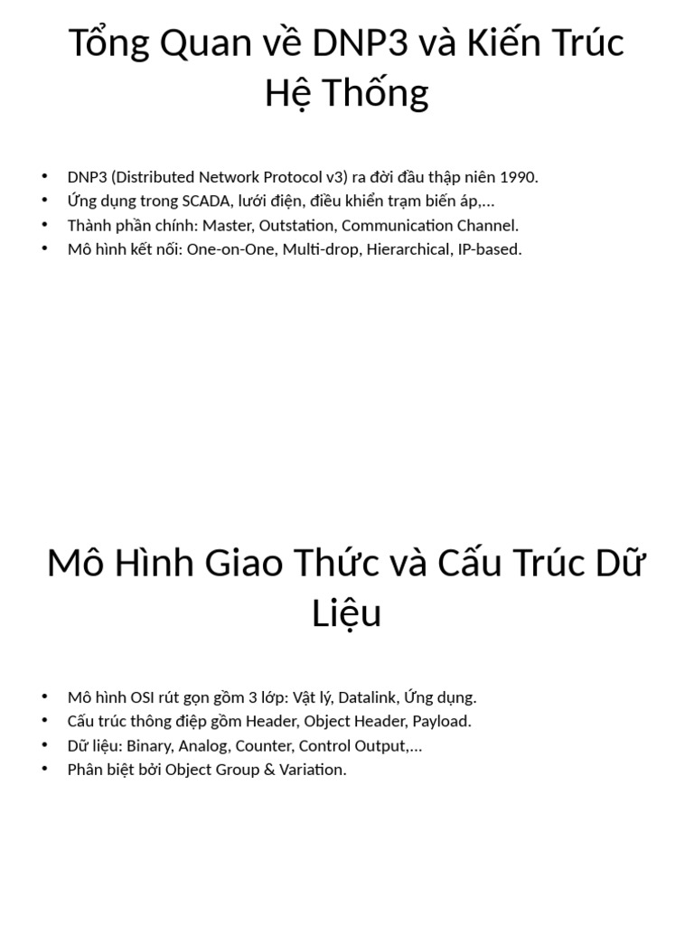 DNP3 Protocol Overview | PDF