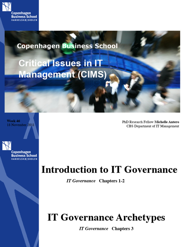 Introduction To IT Governance and The Archetypes | PDF | Governance | Business