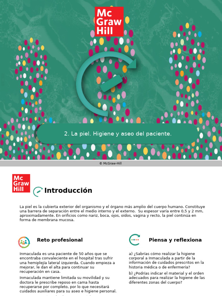 La Piel. Higiene y Aseo Del Paciente U02 | PDF | Piel | Higiene