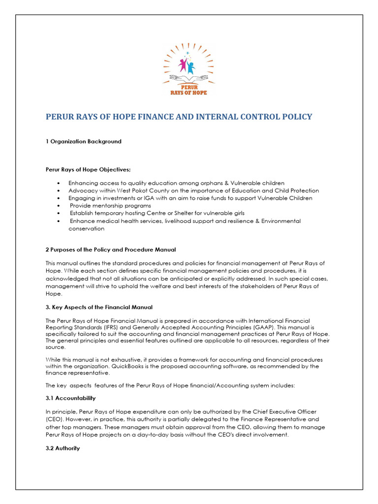 2.PRoH Finance and Internal Control Manual | PDF | Debits And Credits ...
