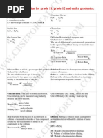 Class 10 Chemistry Formulas Guide | PDF