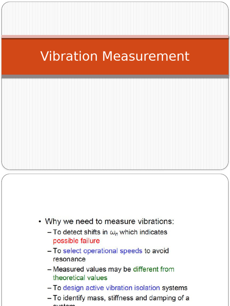 Vibration mesaurement | PDF