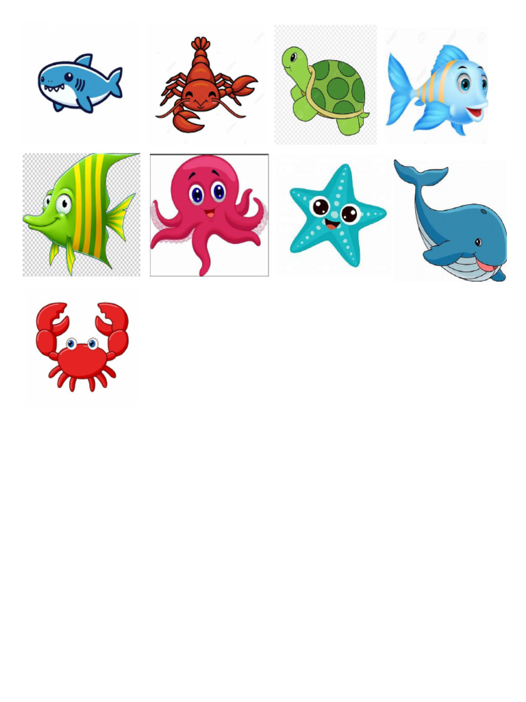 Animales Del Mar | PDF