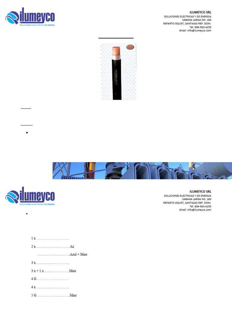 Tabla Ampacidad de Cable | PDF | Aislador (Electricidad) | Cantidad