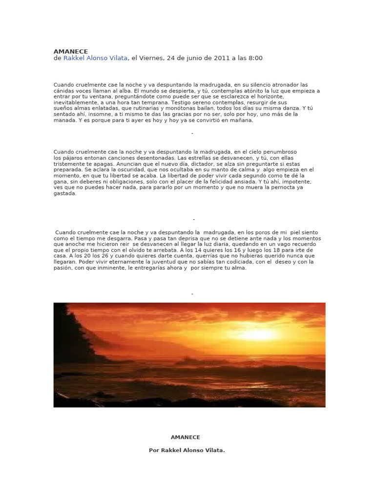 AMANECER | PDF