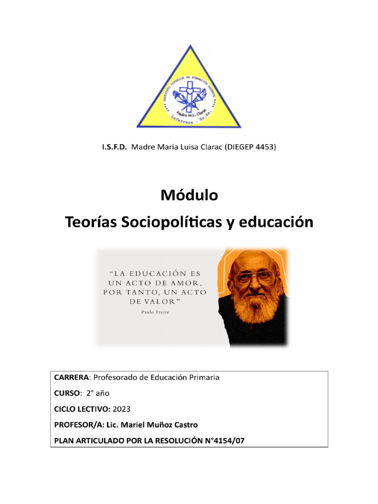 M-DULO TeoriaSocio 2023 | PDF