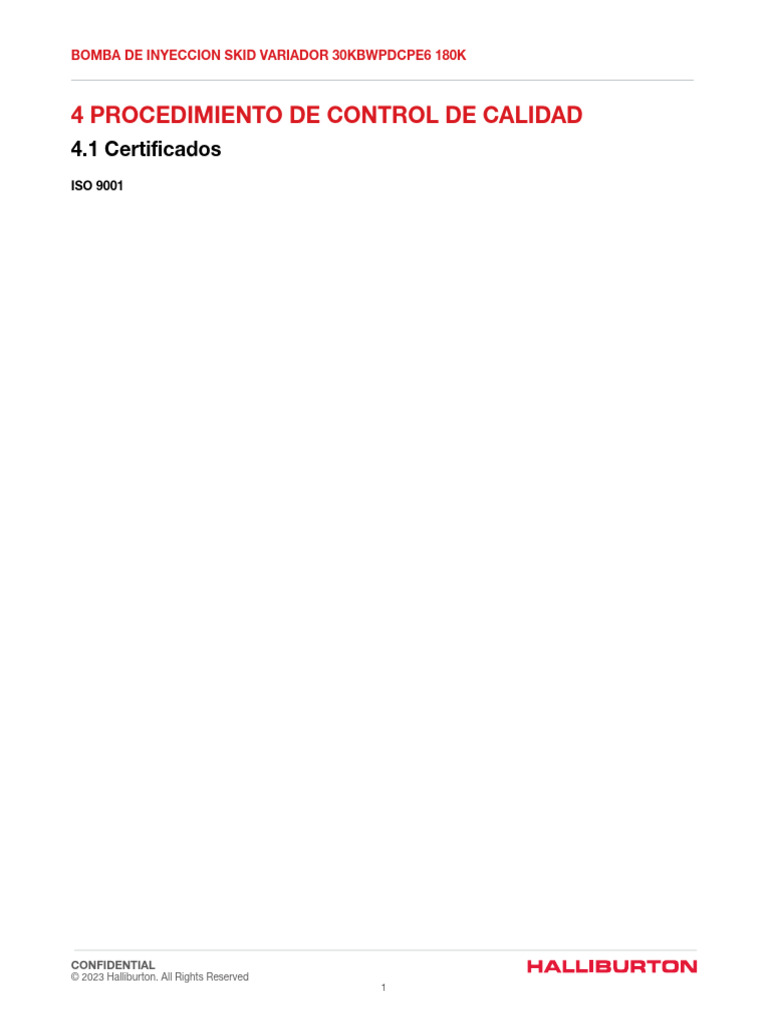 1-Procedimiento de Control de Calidad | PDF | Gestión de la calidad ...