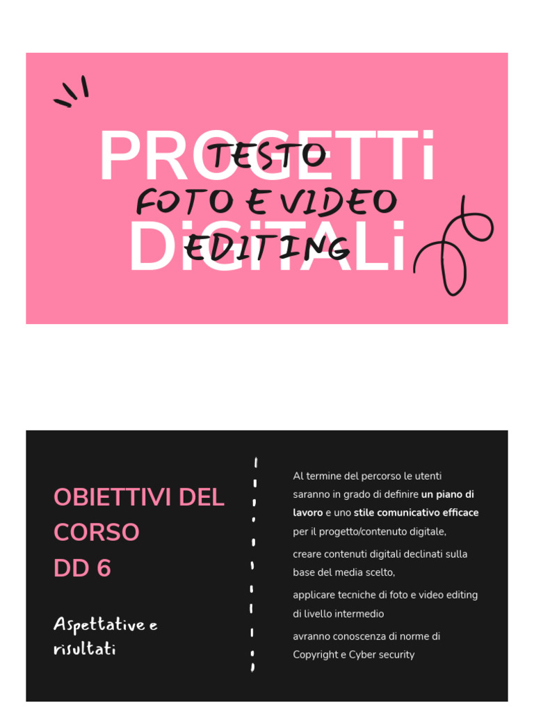 PROGETTO DIGITALE: Presentazione e Profilo | PDF