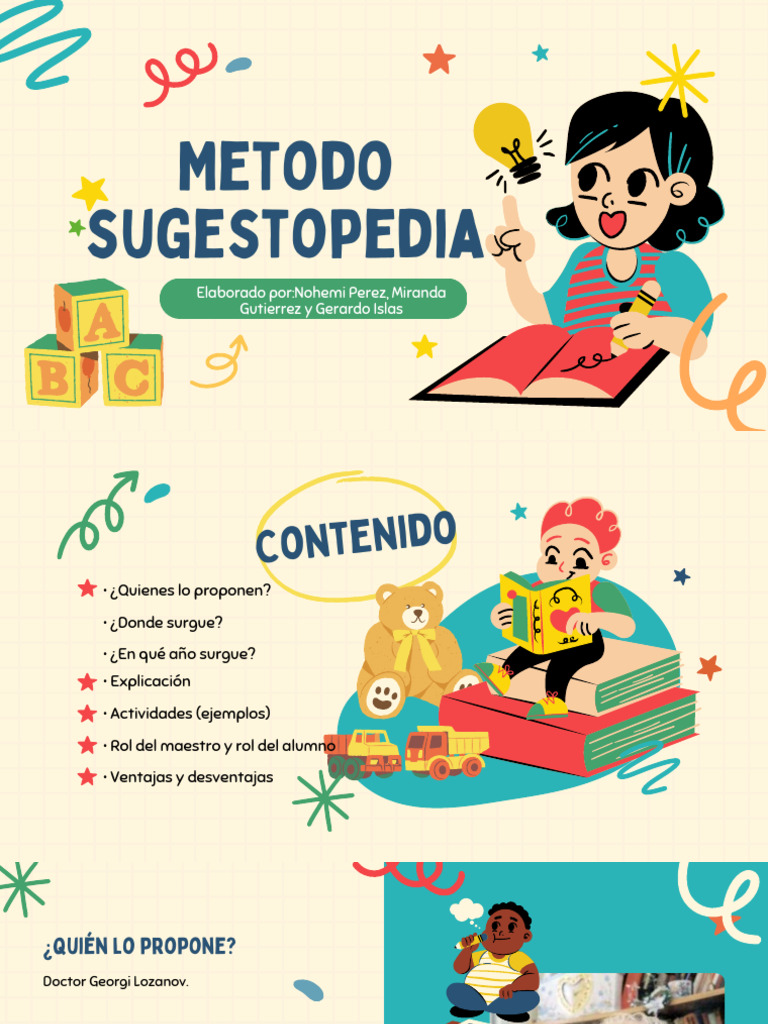 Metodo Sugestopedia | PDF | Aprendizaje | Enseñando