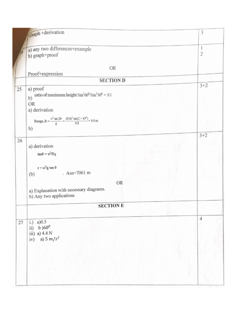 Half yearly exam,2022-23 Ans. 23 to 27 | PDF