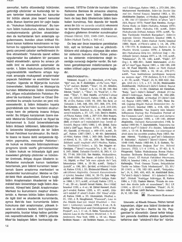 Fıkıh - TDV Ahmet Özel | PDF