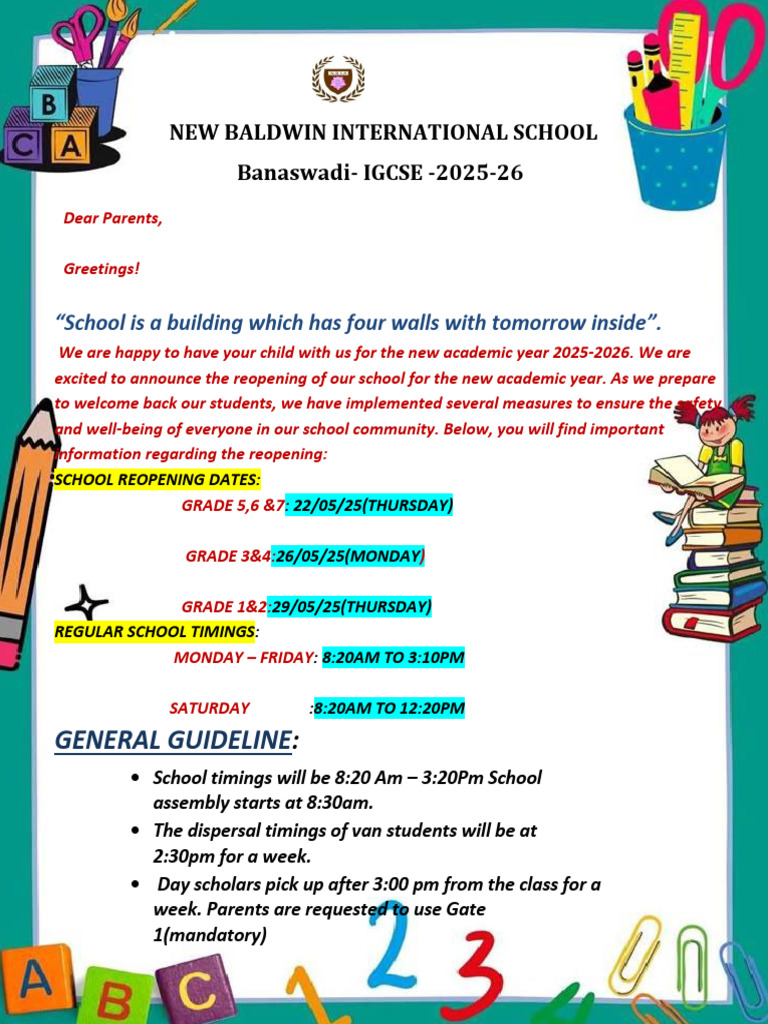 Reopen Circular New 2025 26 | PDF