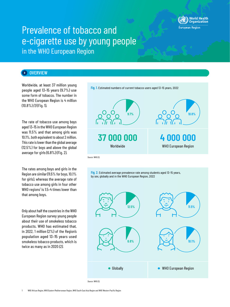 03 Prevalence Youth Tobacco Factsheet 2024 | PDF | Tobacco Smoking | Addiction