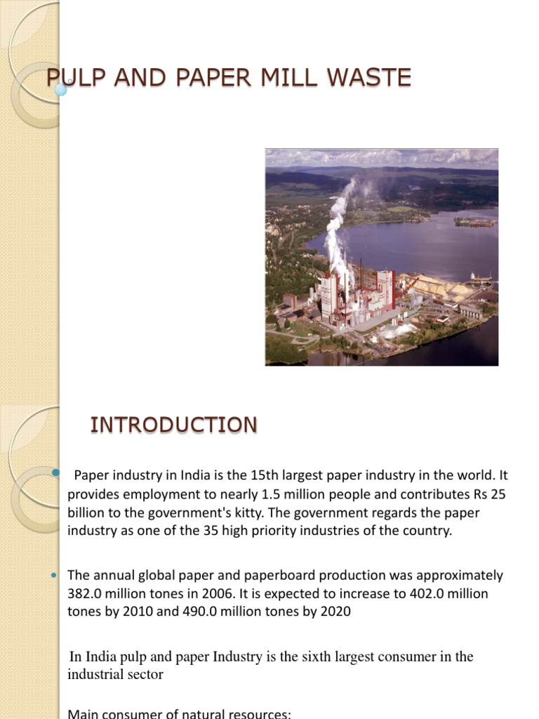 Pulp and Paper Mill Waste | PDF | Pulp (Paper) | Paper
