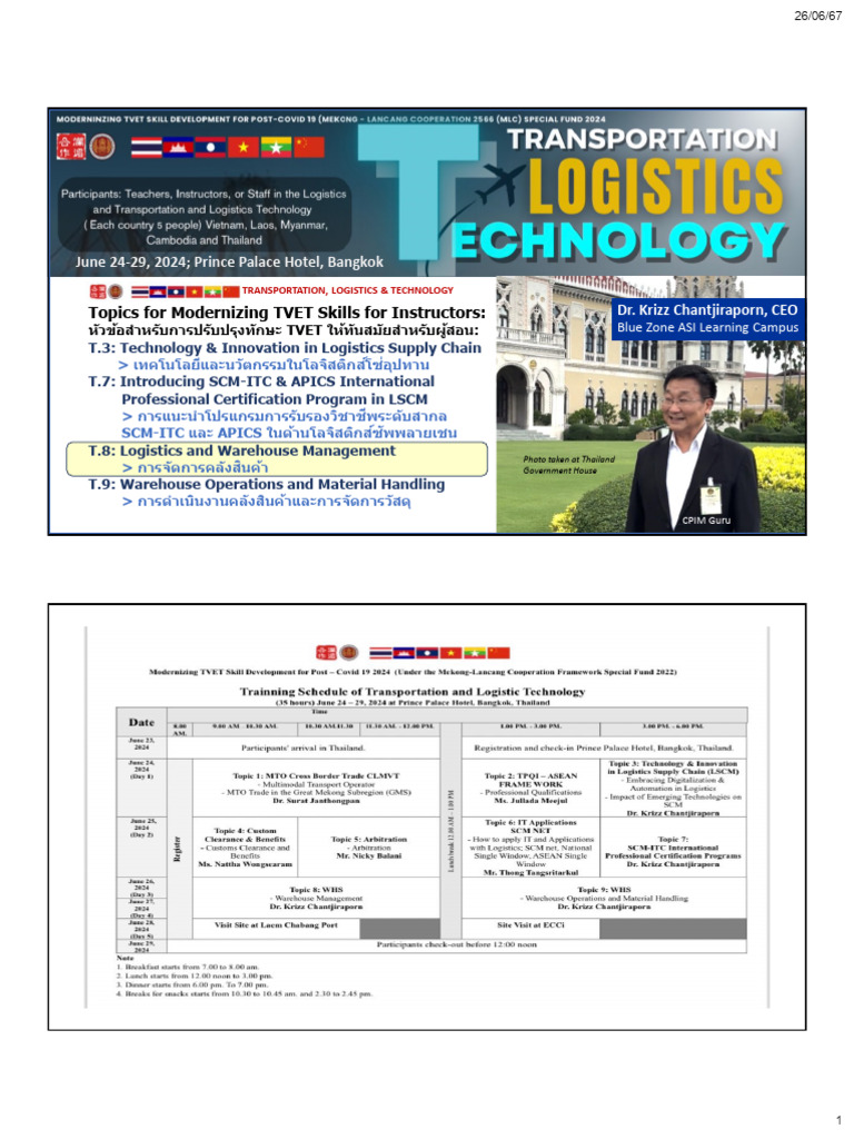 Logistics & Warehousing Training | PDF | Logistics | Reuse
