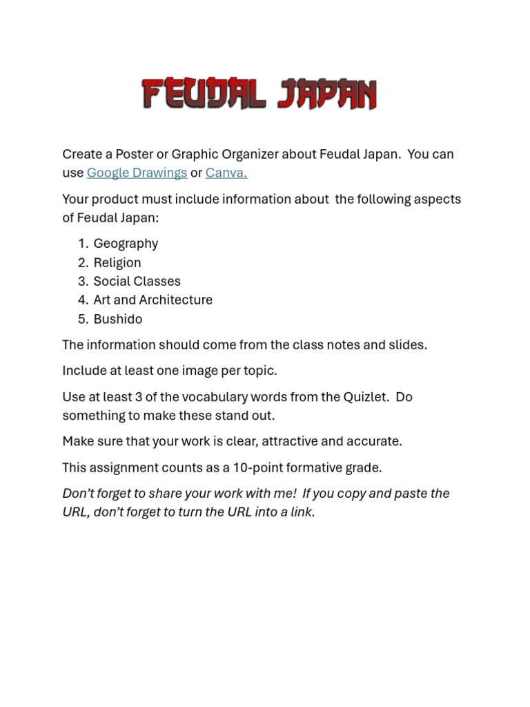 Feudal Japan Poster | PDF