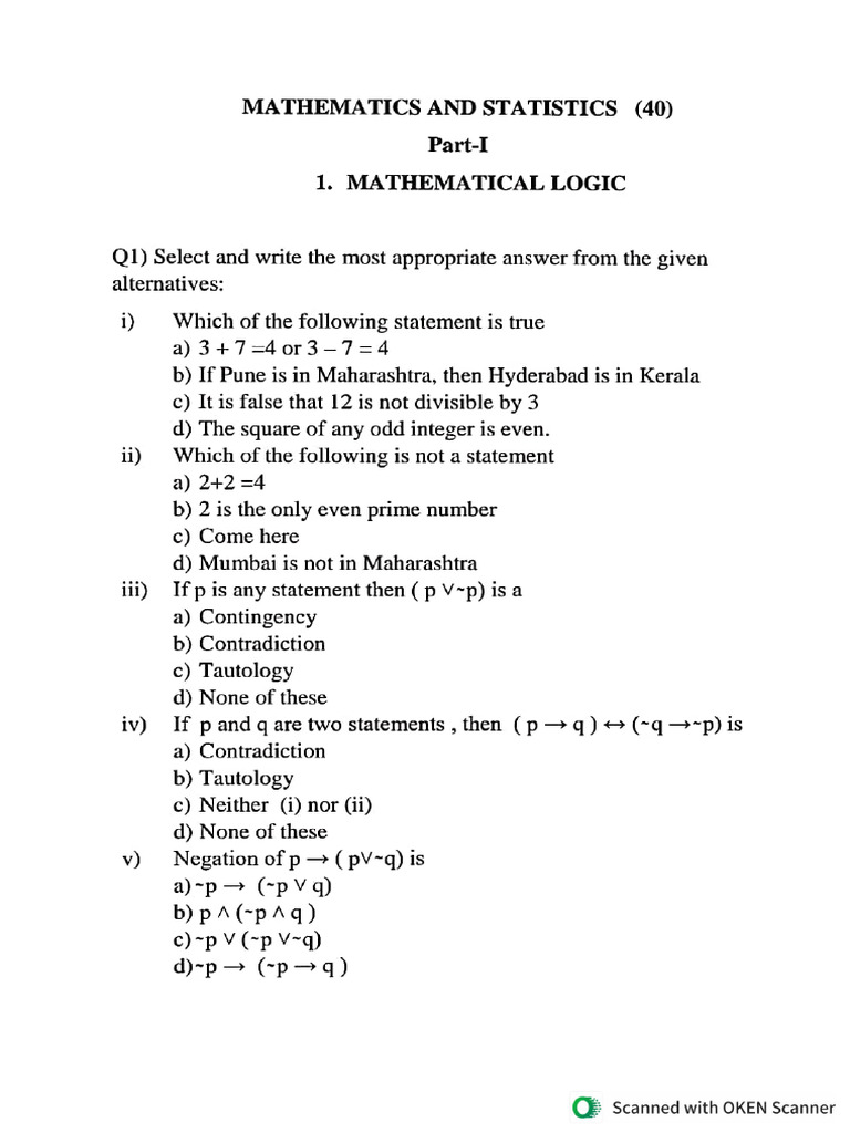 Maths Mathematical Logic Theory | PDF