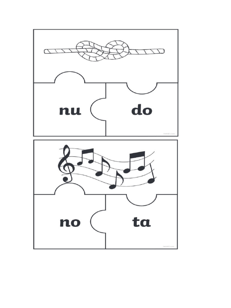 Puzzle Letra N | PDF